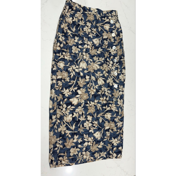 Jerell Inc | Skirts | Vintage 9s Jerell Inc Linen Cotton Blend Skirt ...